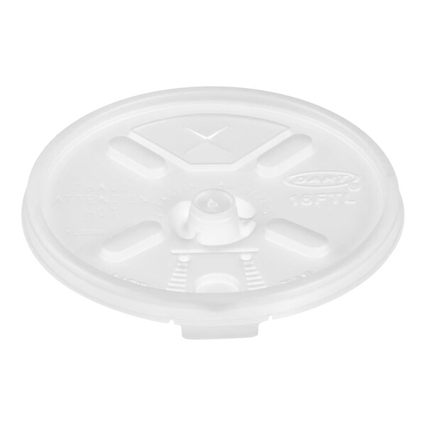 Dart 16FTLS Translucent Lift'n'Lock Lid with Straw Slot - 1000/Case