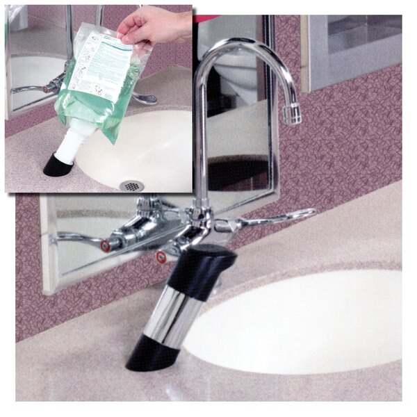 Kutol 9930BLK Health Guard Black Counter Mount Soap Dispenser 1000 mL