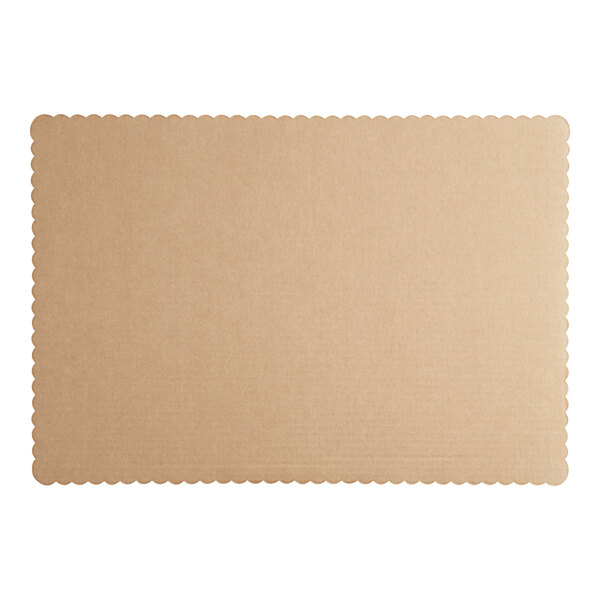 25" x 18" Gold Laminated Rectangular Corrugated Full Sheet Cake Pad ...