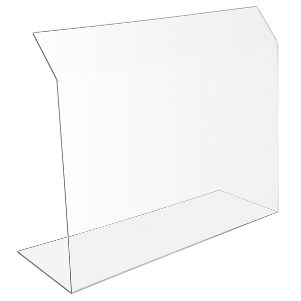 Bon Chef 90165 32" x 12" x 29" Clear Acrylic Portable Safety Shield