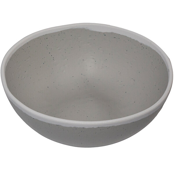 GET B-305-DVG Pottery Market 1.5 Qt. Glazed Grey Melamine Bowl with ...