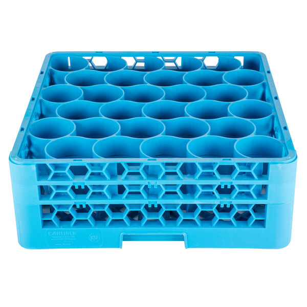 Carlisle RW30-114 OptiClean NeWave 30 Compartment Glass Rack with 2 ...