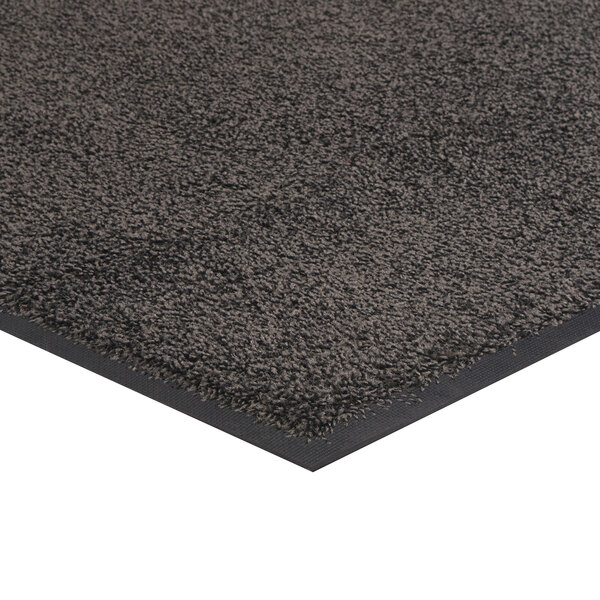 Lavex 4' x 6' Gray Washable Nylon Rubber-Backed Indoor Entrance Mat