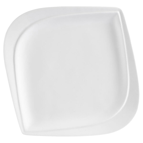 CAC ASP-16 Aspen Tree Bone White Porcelain 10" Plate - 12/Case