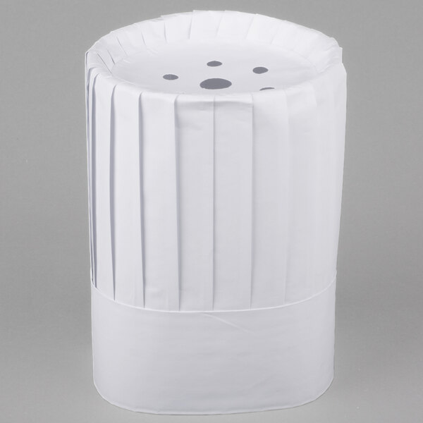 Royal Paper Chef Hats in Bulk (Pleated, 24/Case, 10")