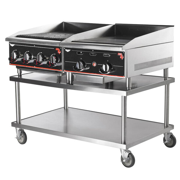 Vollrath 4087948 48" x 30" Stainless Steel Heavy Duty Mobile Equipment ...