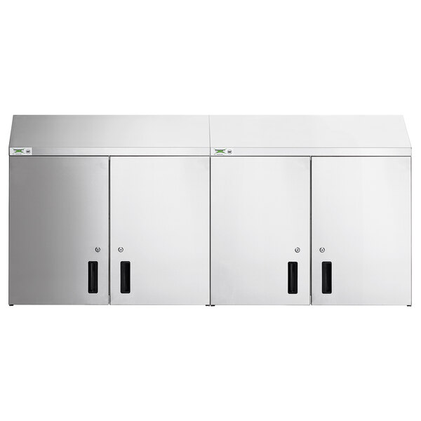 Regency 72" Stainless Steel Wall Cabinet with Hinged Doors