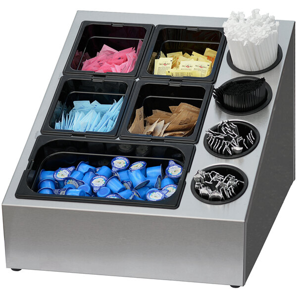 Steril-Sil VTC-1HP-4 5-Hole Wide Combination Stainless Steel Countertop ...