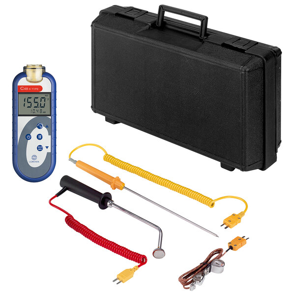 Comark C48/P14 Waterproof Type-K Thermocouple Thermometer Kit with 3 ...