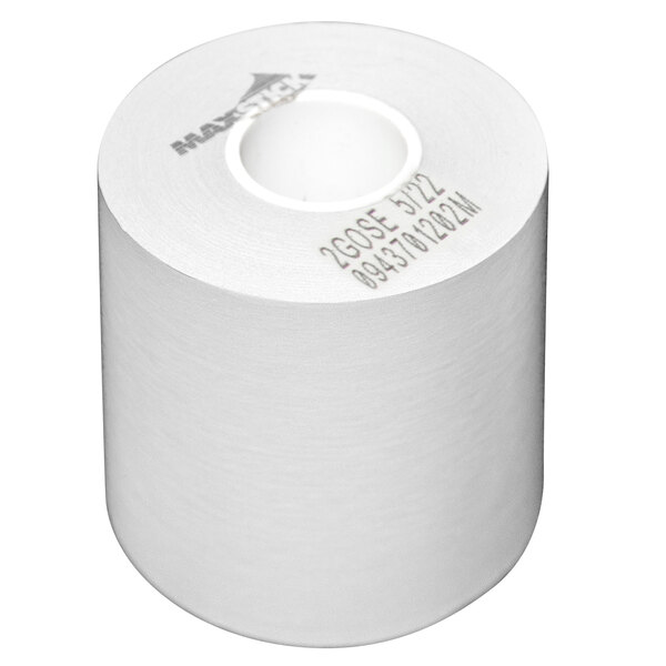 White Thermal Sticky Receipt Tape / Paper Roll (3 1/8")