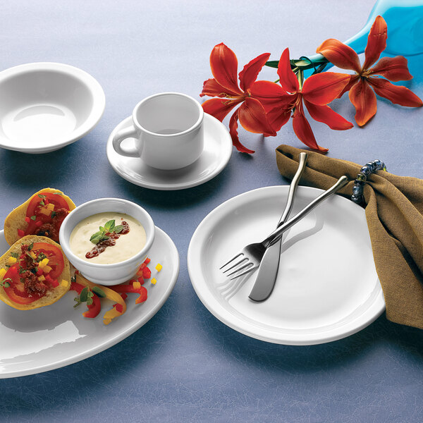 International Tableware BR-14 Brighton 13 1/4" x 10" Oval European ...