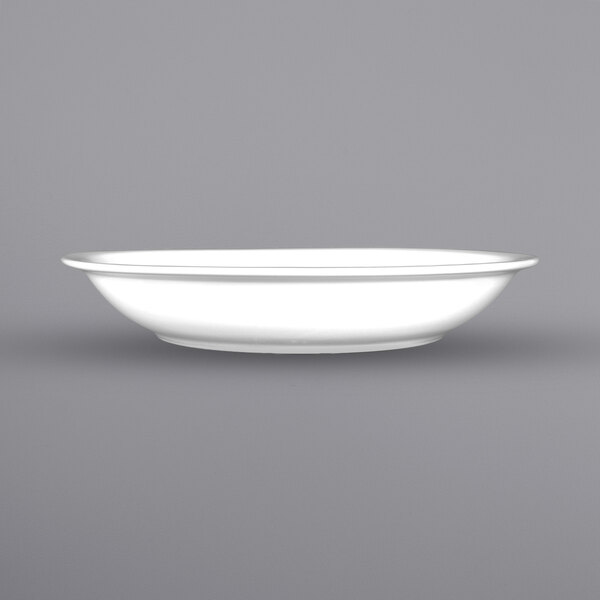 International Tableware BL-28 Bristol 32 oz. Bright White Rolled Edge ...