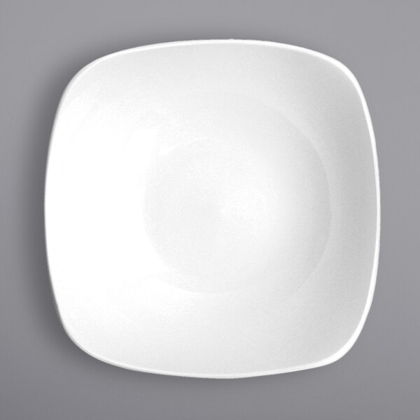 International Tableware QP-18 Quad 16 oz. Square European White Flared ...