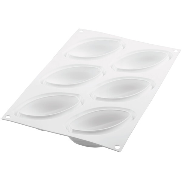 Silikomart CACAO 120 6 Compartment Silicone Baking Mold with Border and ...