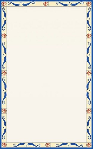 Choice 8 1/2" x 14" Menu Paper - Mediterranean Border Middle Insert ...