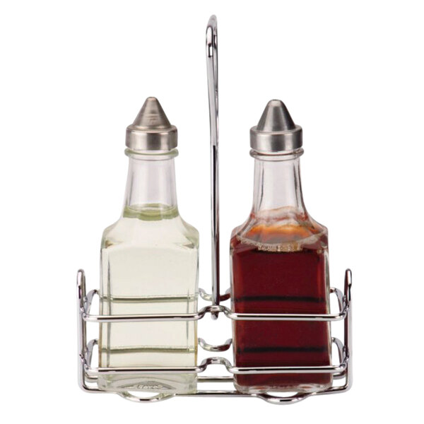 Vollrath WR-1020 5 3/4" x 2 5/8" x 7 1/4" Dripcut® Wire Cruets Caddy