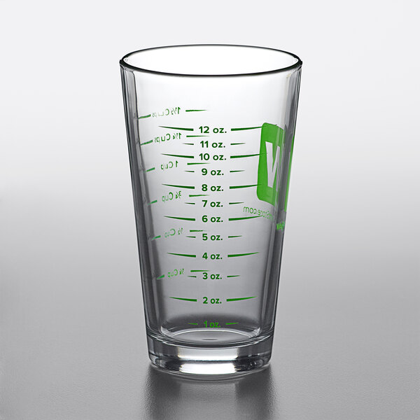 16 oz. Mixing Glass with WebstaurantStore Logo