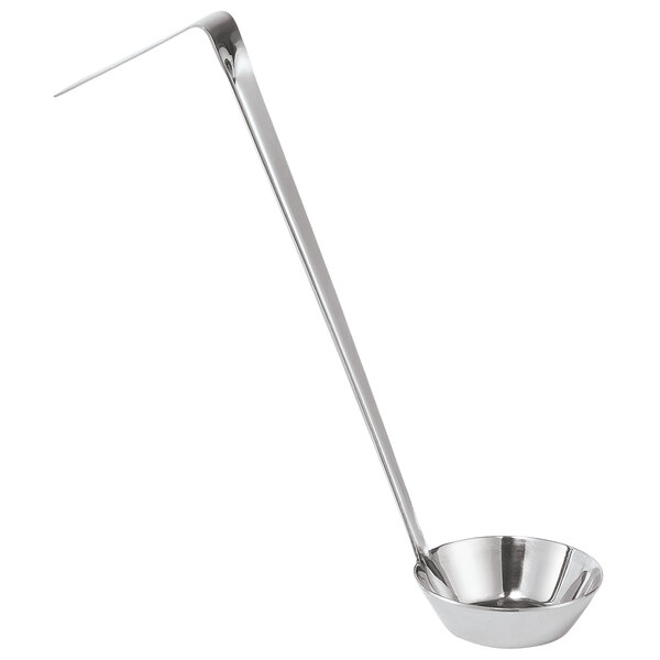 Server 82562 1 oz. Round One-Piece Stainless Steel Fountain Jar Ladle