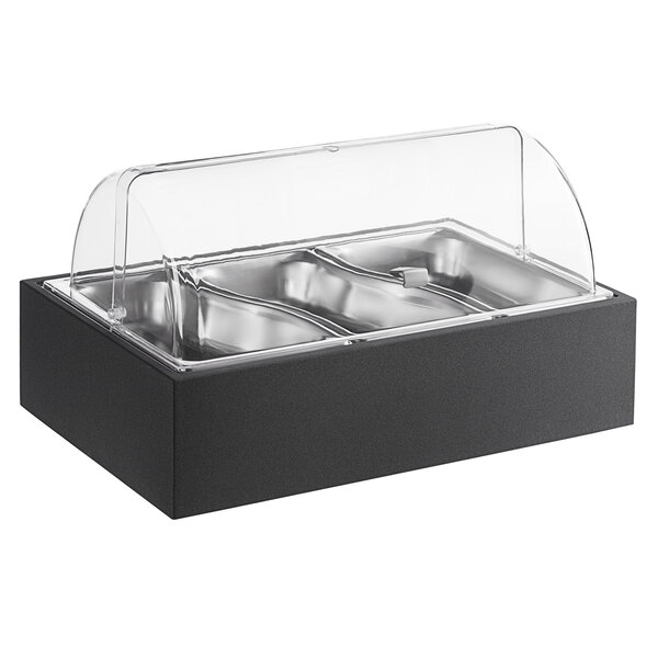 Vollrath Cubic Wild Pan Display Kit with 3 Wild Food Pans, Wooden Base ...