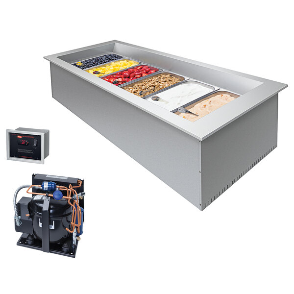Hatco CWBR-S2 Standard Two Pan Slim Drop-In Remote Refrigerated Cold ...