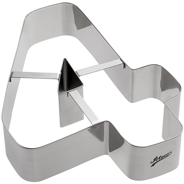 Number 4 Cookie Cutter - Stainless Steel, 11" x 8"