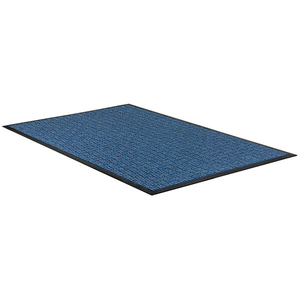 Apache Mills Water Absorbent 4' x 6' Navy Blue Parquet Indoor Entrance ...