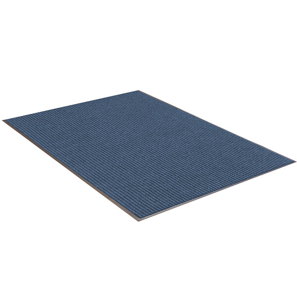Lavex Needle Rib 3' x 5' Blue Indoor Entrance Mat - 3/8" Thick