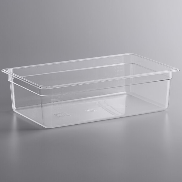 Choice Full Size 6" Deep Clear Polycarbonate Food Pan