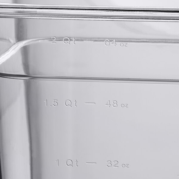 Choice 1/6 Size 6" Deep Clear Polycarbonate Food Pan