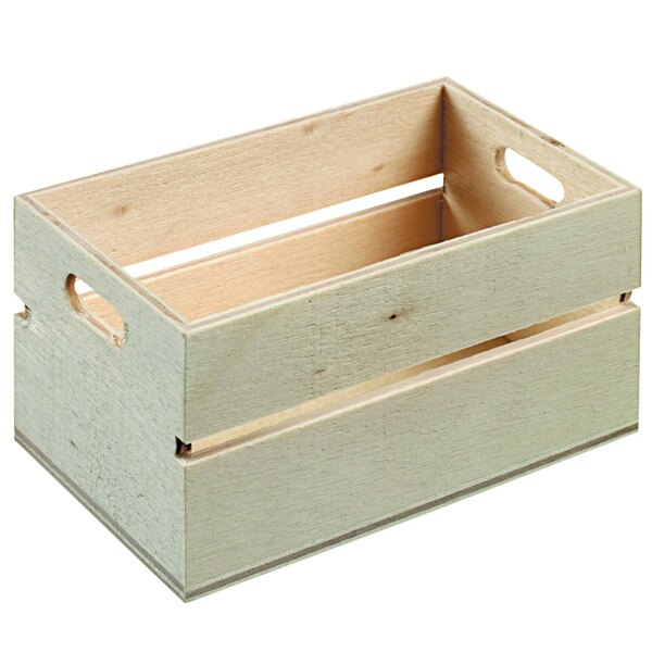 Solia WA00103 3 1/8" x 2" x 1 5/8" Mini Wooden Crate - 90/Case