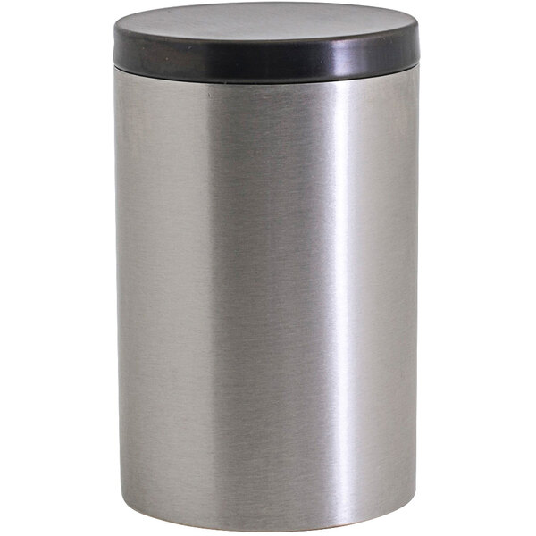 room360 RJR028BSS23 10 oz. Round Brushed Stainless Steel Jar with Matte ...