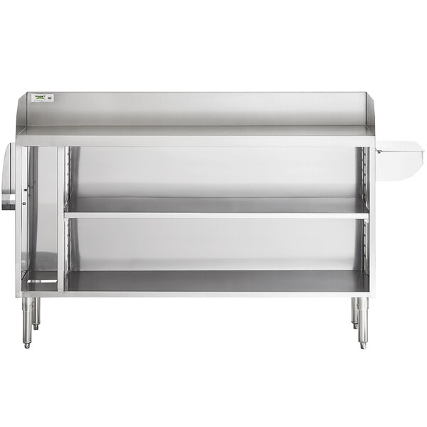 Regency 60" Stainless Steel Bussing / Waitress Station with Pan Holder