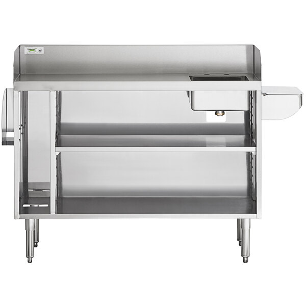 Regency 48" Stainless Steel Bussing / Waitress Station with Pan Holder ...
