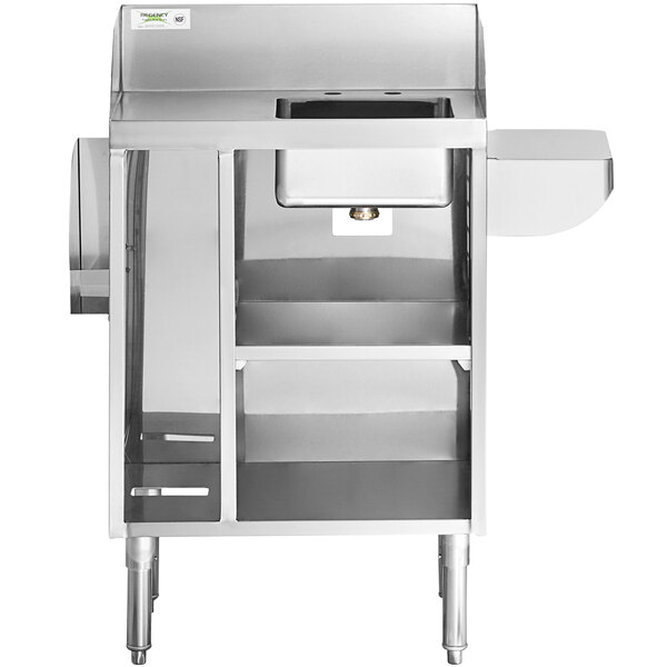 Regency 24" Stainless Steel Bussing / Waitress Station with Pan Holder ...