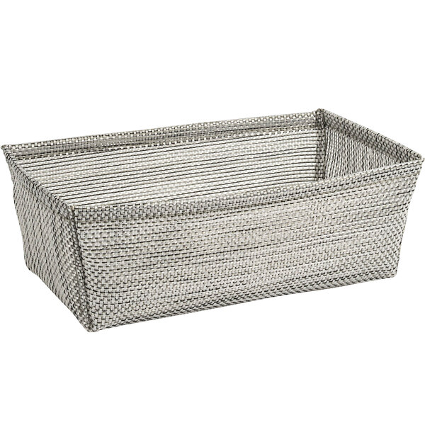Front of the House RBA004GYV22 Metroweave 8 1/2" x 5" x 3" Gray Mesh ...