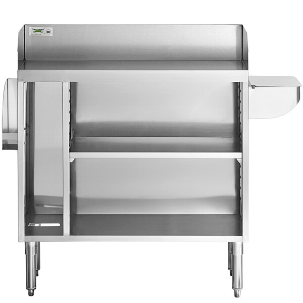 Regency 36" Stainless Steel Bussing / Waitress Station with Pan Holder