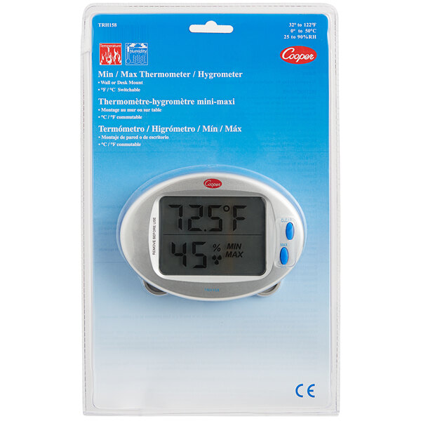 Cooper-Atkins TRH158-0-8 Digital Thermometer and Hygrometer