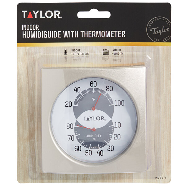 Taylor 5504 4" Indoor Thermometer and Hygrometer