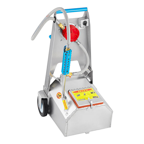 Shortening Shuttle Waste Oil Cart (95 lb, with Pump)