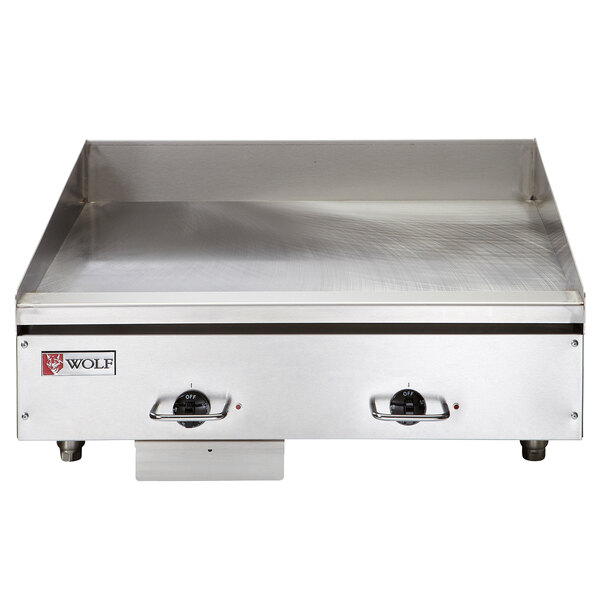 Wolf WEG24E-24C 24" Electric Countertop Griddle with Snap-Action ...