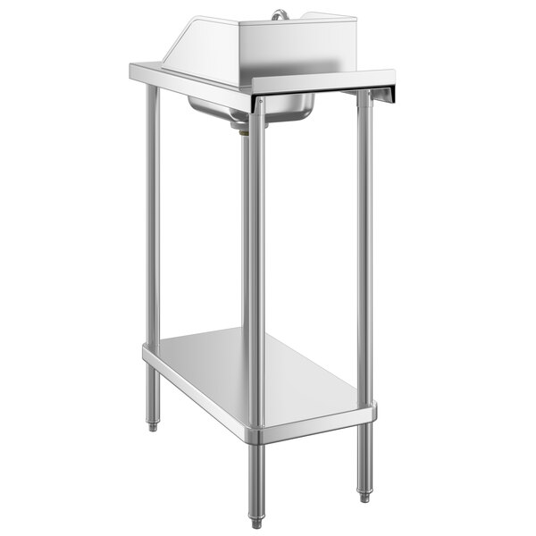 Regency 30" x 15" 18 Gauge Type 304 Stainless Steel Filler Table with ...