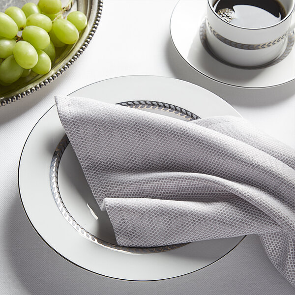 Snap Drape 54432020NH382 Stone Milan Birdseye Cloth Napkin, 20" x 20 ...