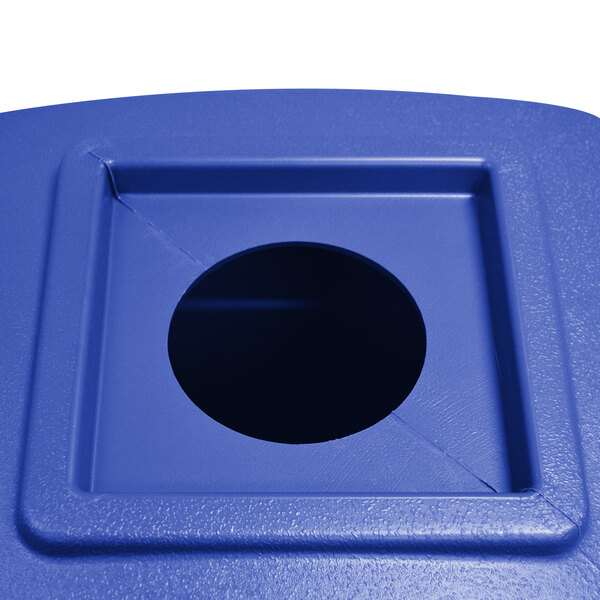 Commercial Zone 746204 Polytec 42 Gallon Blue Recycling Container with ...