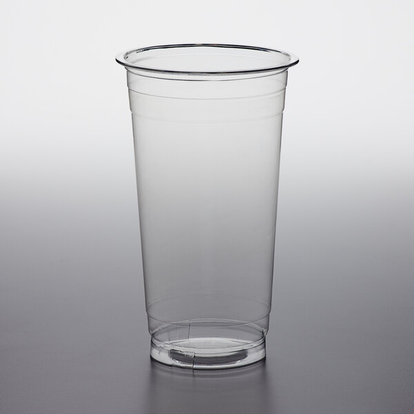 Choice 32 oz. Straight Wall Clear PET Plastic Cold Cup - 50/Pack
