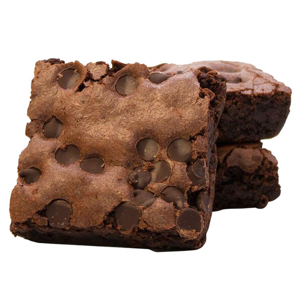 David's Cookies Gluten-Free Chocolate Chip Brownie Bars - 48/Case