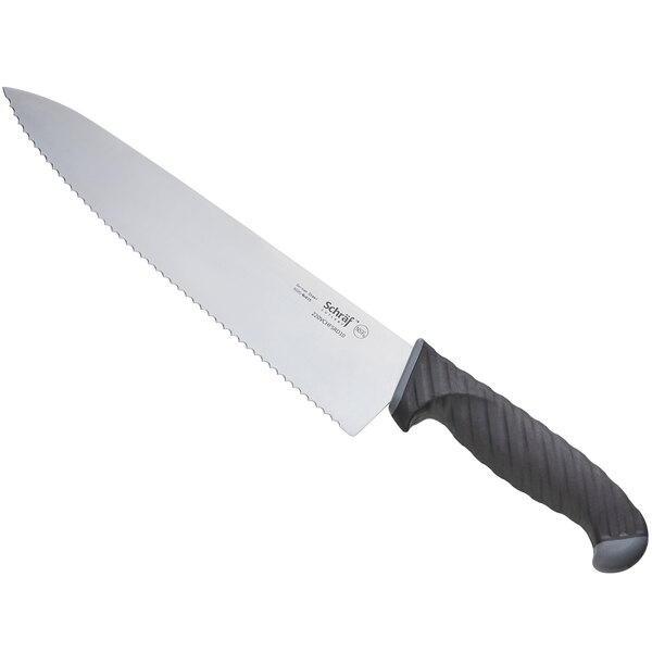 Schraf™ 10" Serrated Chef Knife with TPRgrip Handle