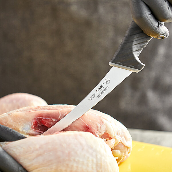 Schraf™ 5" Curved Flexible Boning Knife with TPRgrip Handle