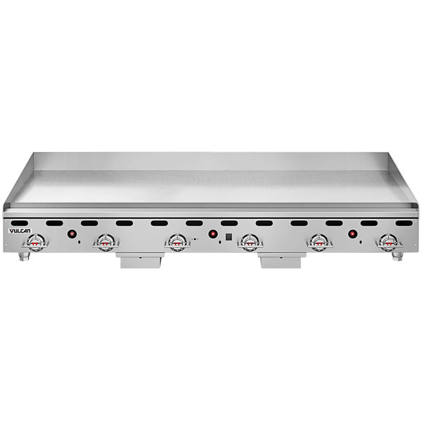 Vulcan MSA72-30C 72" Natural Gas Chrome Top Commercial Griddle / Grill ...