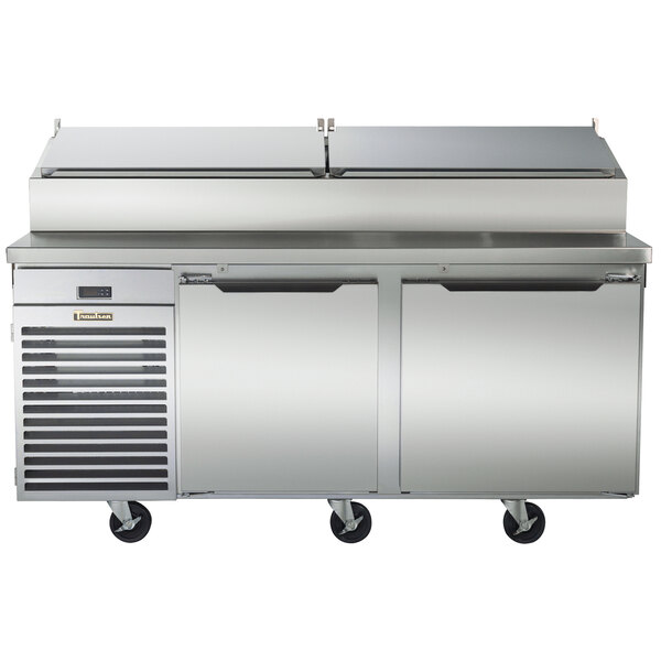 Traulsen TS072HT 72" Salad / Pizza Prep Refrigerator with Two Doors ...