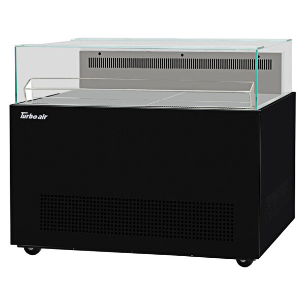 Turbo Air TOS-50NN-B 50" Black Open Display Merchandiser / Horizontal ...
